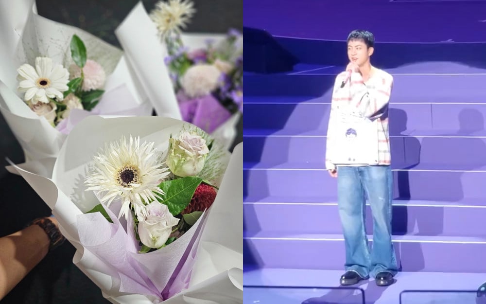 BTS's Jin gives sweet gift to fans at his free hug event - Bangtan TV