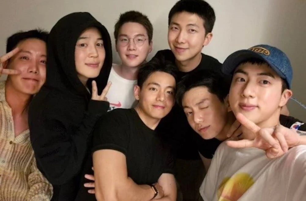 RM reveals sweet group photo of all BTS members - Bangtan TV